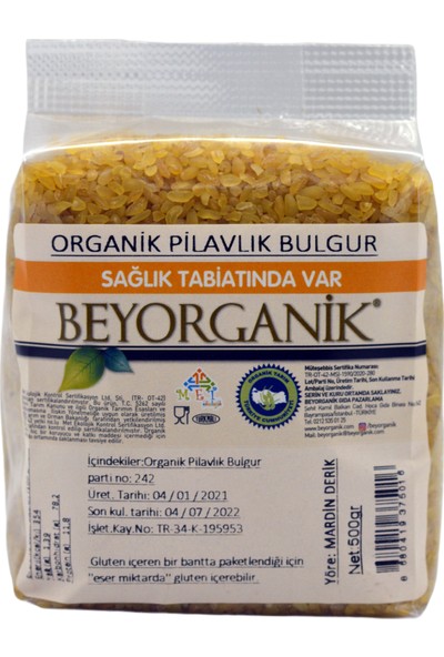 Beyorganik Pilavlık Bulgur 500G Beyorganik Pilavlık Bulgur 500G