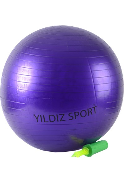 Yıldız Sport Yıldızsport Kadın 65 cm Mor Pilates Topu Şişirme Pompası Seti Yıldız Sport Yıldızsport Kadın 65 cm Mor Pilates Topu Şişirme Pompası Seti