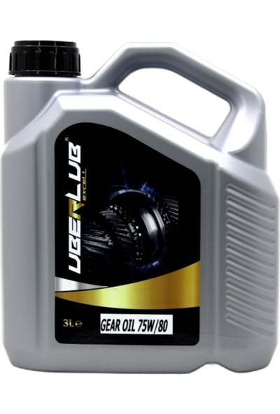 Uberlub Excell Gear 75W/80 Otomotiv Dişli Yağı 3 Litre Uberlub Excell Gear 75W/80 Otomotiv Dişli Yağı 3 Litre