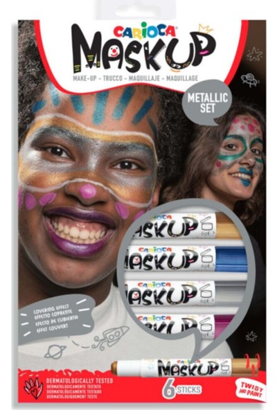 Carioca Party Metalik Renkler Yüz Boyama