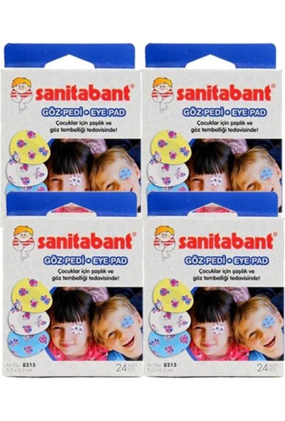 Sanitabant Eye Pad Göz Kapama Bandı 24'lü 4 Kutu Sanitabant Eye Pad Göz Kapama Bandı 24'lü 4 Kutu