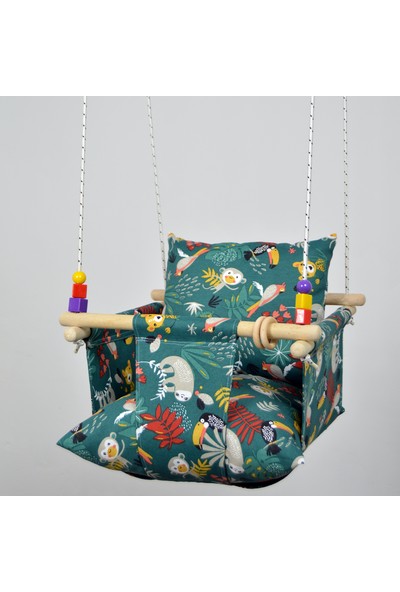 Berra Hayat Ahşap Salıncak Bebek, Çocuk Salıncağı Hamak - Neşeli Hayvanlar Yeşil Berra Hayat Ahşap Salıncak Bebek, Çocuk Salıncağı Hamak - Neşeli Hayvanlar Yeşil