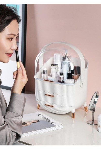 Mastek Çekmeceli Makyaj Organizeri Makyaj Kutusu Mastek Çekmeceli Makyaj Organizeri Makyaj Kutusu