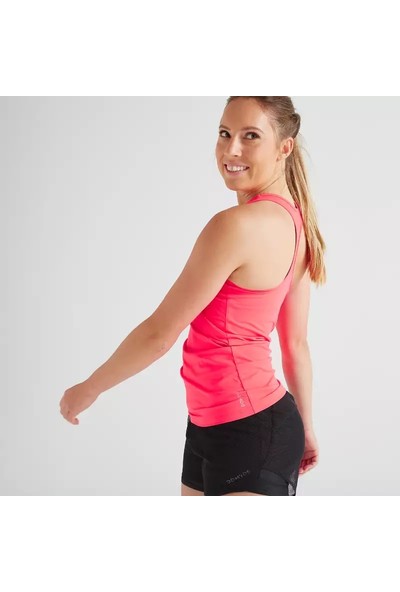 Bayan Pembe Renkli Fitness Kardiyo Sporcu Atleti