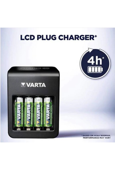 Varta LCD Plug Charger+ 4xaa 2100MAH Varta LCD Plug Charger+ 4xaa 2100MAH