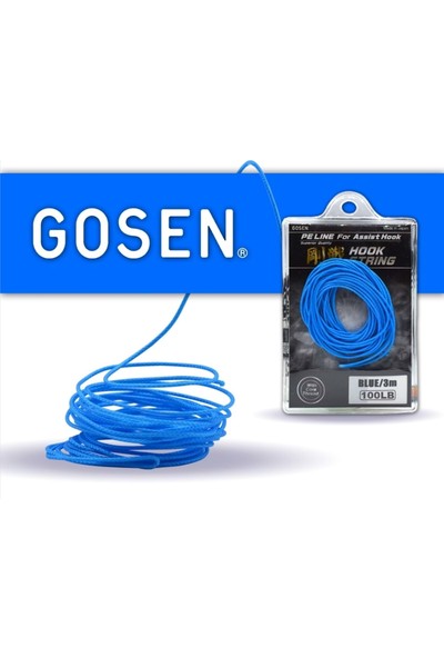 Gosen Hook Strıng 3 Mt. Blue - 100 Lb.