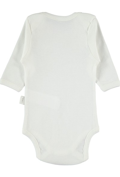 Civil Baby Bebek Çıtçıtlı Badi 0-24 Ay Ekru
