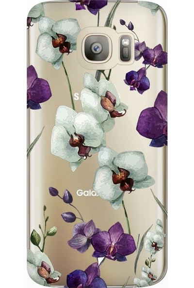 Cekuonline Samsung Galaxy S7 Edge Kılıf Baskılı Desenli Silikon - Orkide Çiçek Cekuonline Samsung Galaxy S7 Edge Kılıf Baskılı Desenli Silikon - Orkide Çiçek