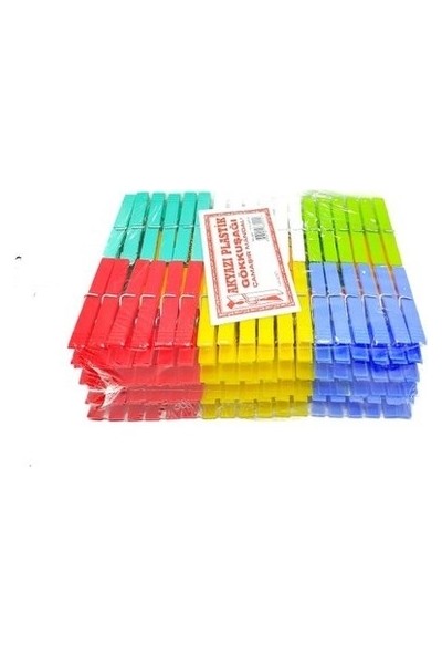 Akyazı Plastik Mandal 144 Lü Renkli Kıskaç