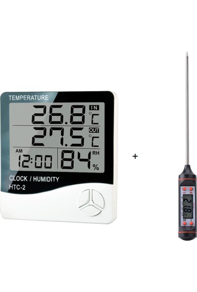 Joytech Htc-2 Dijital Termometre Higrometre Sıcaklık Nem Ölçer - Bebek Odası ve Banyo Için Termometre Joytech Htc-2 Dijital Termometre Higrometre Sıcaklık Nem Ölçer - Bebek Odası ve Banyo Için Termometre