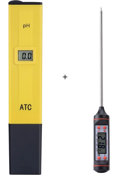 Zauss Dijital Ph Metre Su Sıvı Akvaryum Ph Ölçer Kalibrasyon Çözeltisi Hediyeli + Daldırmalı Termometre Seti Zauss Dijital Ph Metre Su Sıvı Akvaryum Ph Ölçer Kalibrasyon Çözeltisi Hediyeli + Daldırmalı Termometre Seti