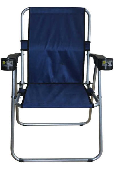 Atef Lüks Bardaklıklı Sandalye Mavi