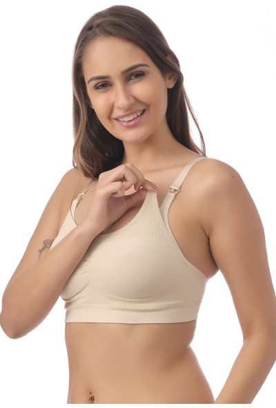 Doce Cravo Kadın Seamless Toparlayıcı Özellikli Emzirme Sütyeni 11125320 Ten
