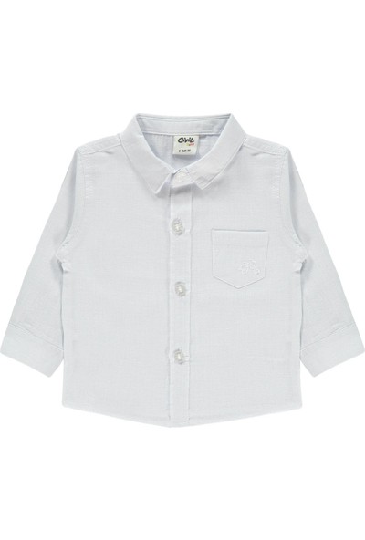 Civil Baby Erkek Bebek Gömlek 6-18 Ay Beyaz Civil Baby Erkek Bebek Gömlek 6-18 Ay Beyaz