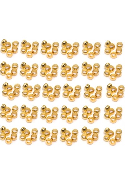 Subu Takı Takı Biti Bit Kapama Takı Malzemesi 2,5 mm Altın Renk 500'LÜ