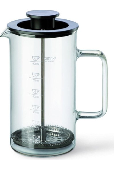 Simax 1 Litre French Press Bitki Çayı Demleme Simax 1 Litre French Press Bitki Çayı Demleme