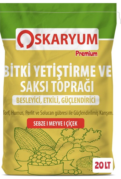 Oskaryum Ekstra Güçlendirilmiş Bitki Yetiştirme Toprağı 20 lt Oskaryum Ekstra Güçlendirilmiş Bitki Yetiştirme Toprağı 20 lt