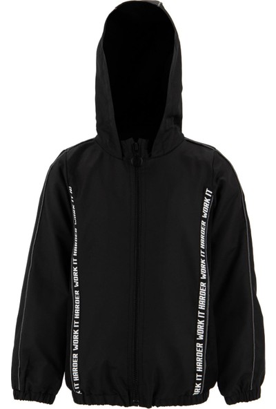 DeFacto Kız Çocuk Kapüşonlu Yazı Baskılı İnce Mevsimlik Yağmurluk S5864A621SP DeFacto Kız Çocuk Kapüşonlu Yazı Baskılı İnce Mevsimlik Yağmurluk S5864A621SP