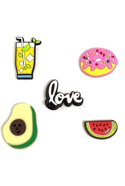 Crocs Terlik Süsü & Renkli Aksesuar 5'li Paket Jibbitz Crocs Terlik Süsü & Renkli Aksesuar 5'li Paket Jibbitz