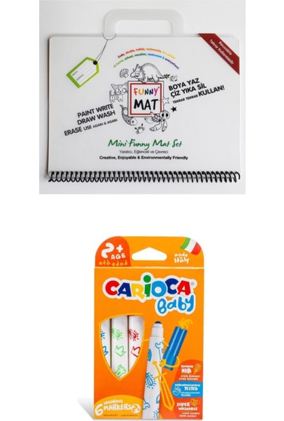 Akademi Çocuk Funny Mat Mini Set + Carioca Joy Keçeli Kalem Seti 12'li Akademi Çocuk Funny Mat Mini Set + Carioca Joy Keçeli Kalem Seti 12'li