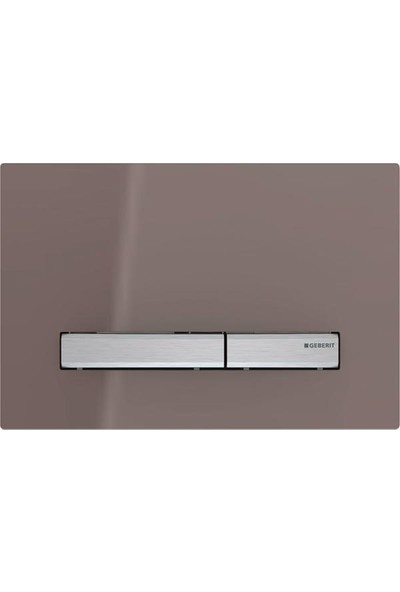 Geberit SIGMA50 Kumanda Paneli, Çift Basmalı (Krom Basma Buton), Toprak Cam - 115.788.SQ.2 Geberit SIGMA50 Kumanda Paneli, Çift Basmalı (Krom Basma Buton), Toprak Cam - 115.788.SQ.2