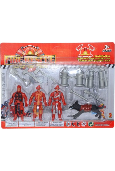 Can-Em Oyuncak A15-7 Kartela Itfaiye Seti