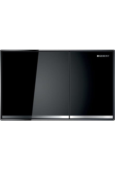 Geberit SIGMA21 Kumanda Kapağı, Çift Basmalı, Siyah Cam - 115.640.SJ.1
