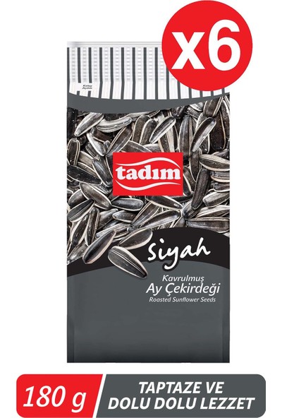 Tadım Siyah Ay Çekirdeği 180 gr x 6'lı