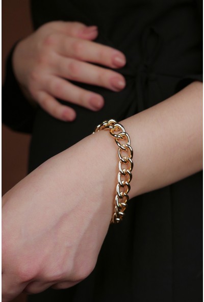 Marvedes Zincir Bilezik | Altın Kaplama