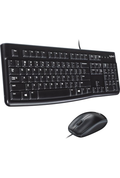 Logitech MK120 USB Kablolu Tam Boyutlu Türkçe Klavye Mouse Seti - Siyah Logitech MK120 USB Kablolu Tam Boyutlu Türkçe Klavye Mouse Seti - Siyah