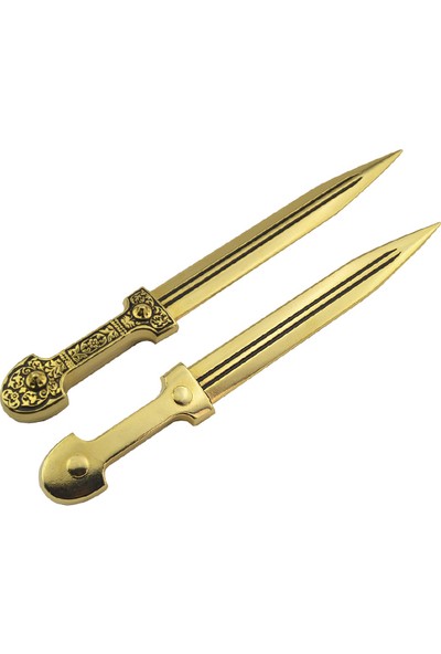Anahtarlık Sepeti Kafkas Kama Mektup Açacağı Altın Sarısı