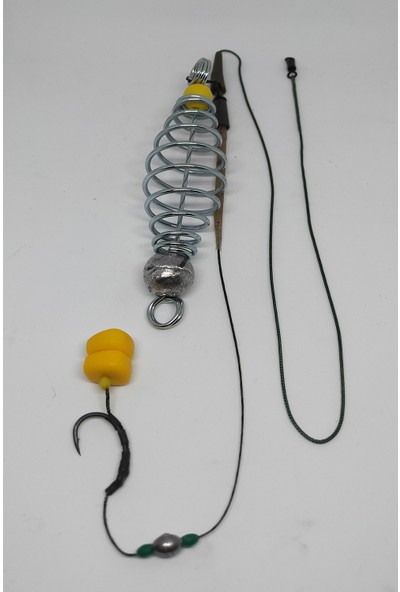 Sazan Rig Kurşun Aparatlı Yüzen Çift Mısırlı Yaylı Sazan Takımı