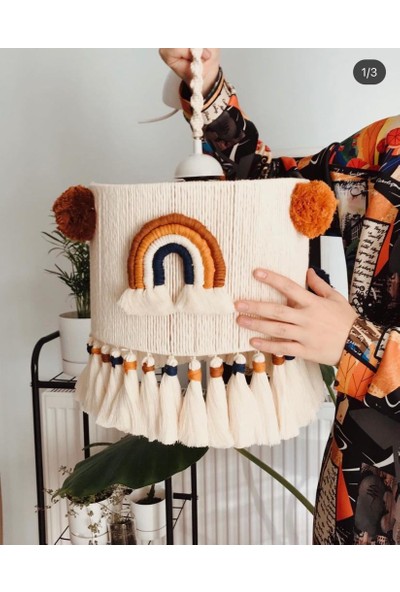 Akışlı Ticaret Makrome Sarkıt Avize Gökkuşağı Desenli Akışlı Ticaret Makrome Sarkıt Avize Gökkuşağı Desenli