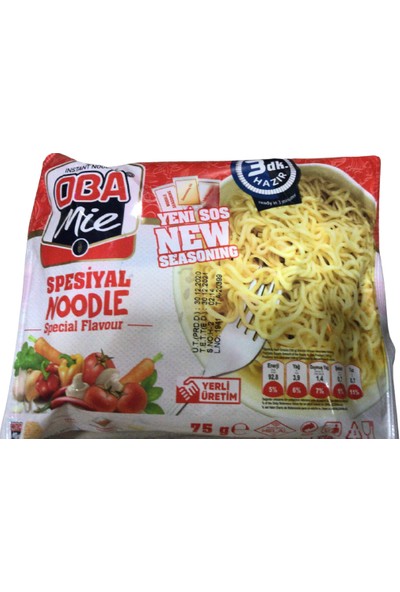 Oba Noodle Obamie Çeşnili 3 Dk Hazır Noodle 75GR * 40 'lı Oba Noodle Obamie Çeşnili 3 Dk Hazır Noodle 75GR * 40 'lı