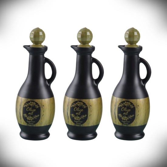 Sigma Glass 500 Cc. 3'lü Mat Renkli Wood Gagalı Yağlık Fiyatı