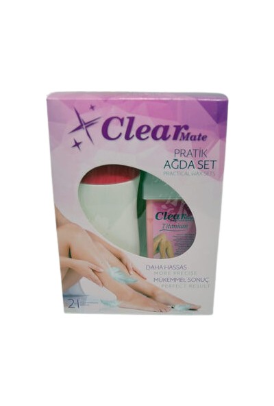 Clear Mate Ağda Isıtıcı + Kartuş Ağda Seti Clear Mate Ağda Isıtıcı + Kartuş Ağda Seti