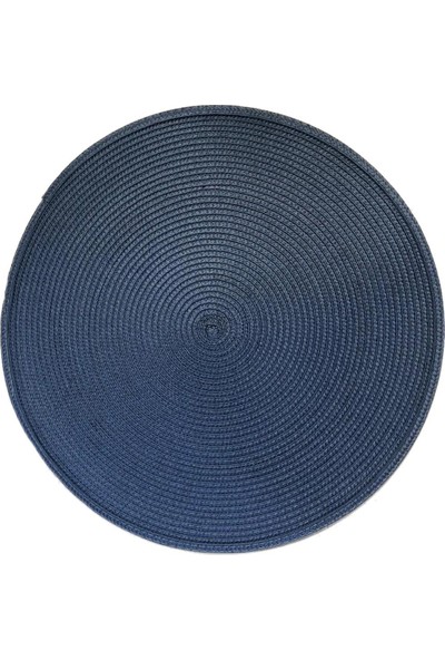 Arow Lacivert Yuvarlak 6'lı Amerikan Servis