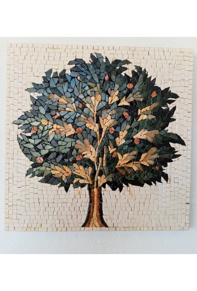 Elfin Mozaik Antik Hayat Ağacı Mozaik Tablo