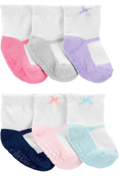 Carter's Carters Kız Bebek 6'lı Çorap 1H568310 Carter's Carters Kız Bebek 6'lı Çorap 1H568310