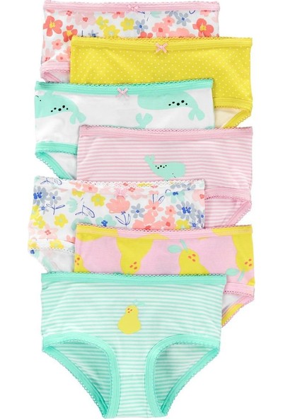 Carter's Carters Kız Çocuk 7'li Külot 3K589410