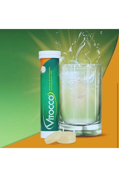 Abdiibrahim Vitocco Vitamin ve Mineral Kompleksi 15 Efervesan Tablet Abdiibrahim Vitocco Vitamin ve Mineral Kompleksi 15 Efervesan Tablet