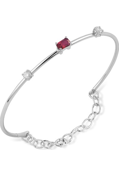 Emel Pırlanta 0.47 Ct. Pırlanta Yakut Kelepçe Bileklik Emel Pırlanta 0.47 Ct. Pırlanta Yakut Kelepçe Bileklik