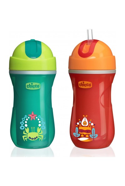 Chicco Sport Cup Isı Yalıtımlı Spor Bardak 266 ml - Pipetli