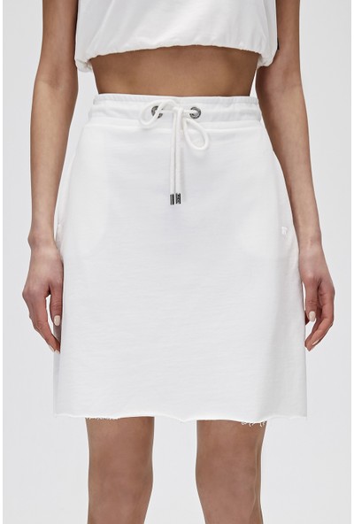 Bad Bear Kadın Koyu Beyaz Etek