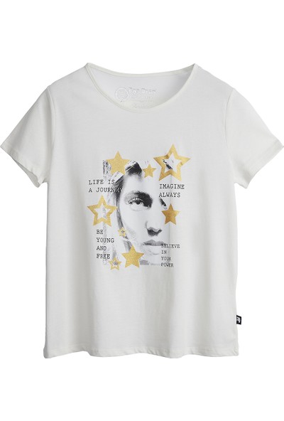 Bad Bear Kadın Kırık Beyaz Tişört Star Tee Bad Bear Kadın Kırık Beyaz Tişört Star Tee