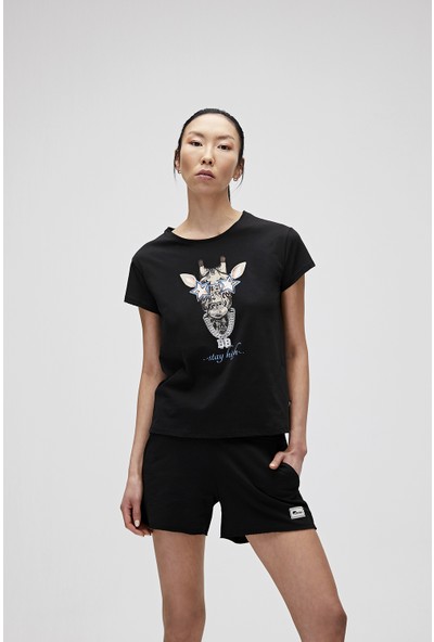Bad Bear Kadın Siyah Tişört Stay Hıgh Tee Bad Bear Kadın Siyah Tişört Stay Hıgh Tee