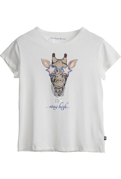 Bad Bear Kadın Kırık Beyaz Tişört Stay Hıgh Tee Bad Bear Kadın Kırık Beyaz Tişört Stay Hıgh Tee