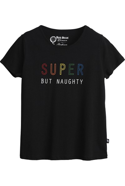 Bad Bear Kadın SİYAH T-Shirt