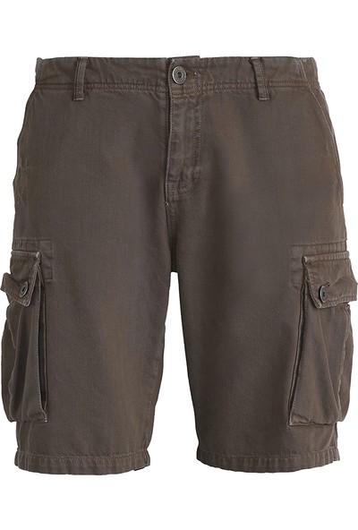 Bad Bear 21.01.11.004_Gunner Normal Bel Regular Fit Düz Antrasit Erkek Kargo Şort Bad Bear 21.01.11.004_Gunner Normal Bel Regular Fit Düz Antrasit Erkek Kargo Şort