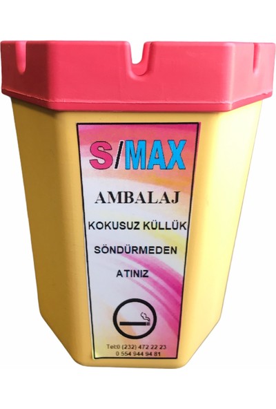 Smax Taraftar Dumansız Kokusuz Küllük Altıgen